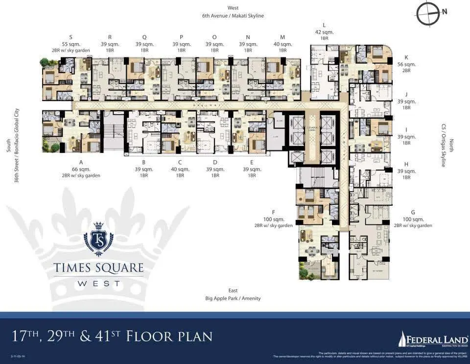 Times Square West BGC (2022 Pre Selling Discounts) Federal Land BGC
